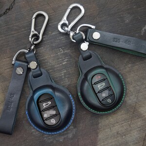 Mini Cooper Key Fob Cover Holder, Handmade Car Key Case, Custom Key ...