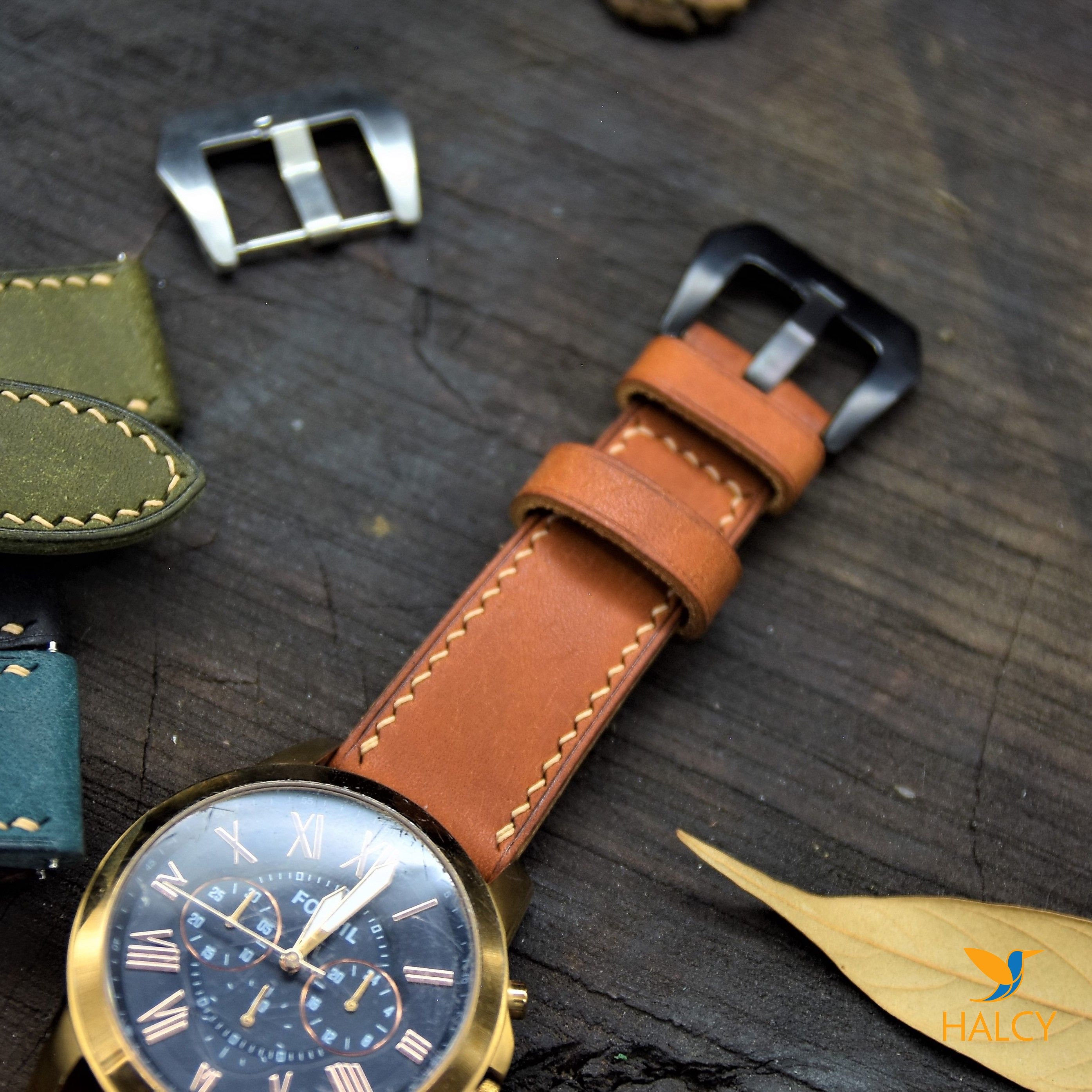 Custom Handmade Leather Watch Strap Thick Full-grain - Etsy