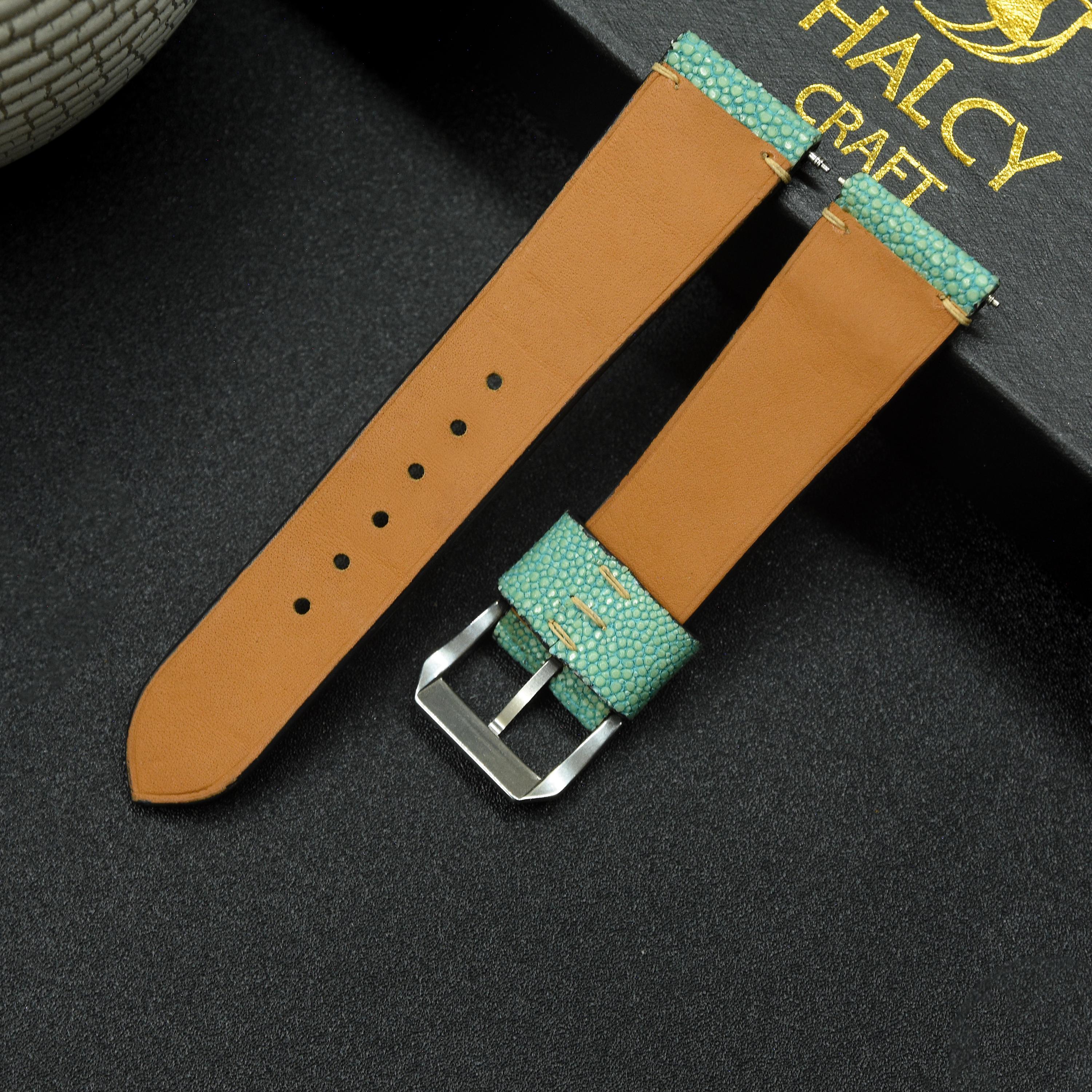 Turquoise Stingray Skin Watch Bands, Watch Strap, Choice of Width ...