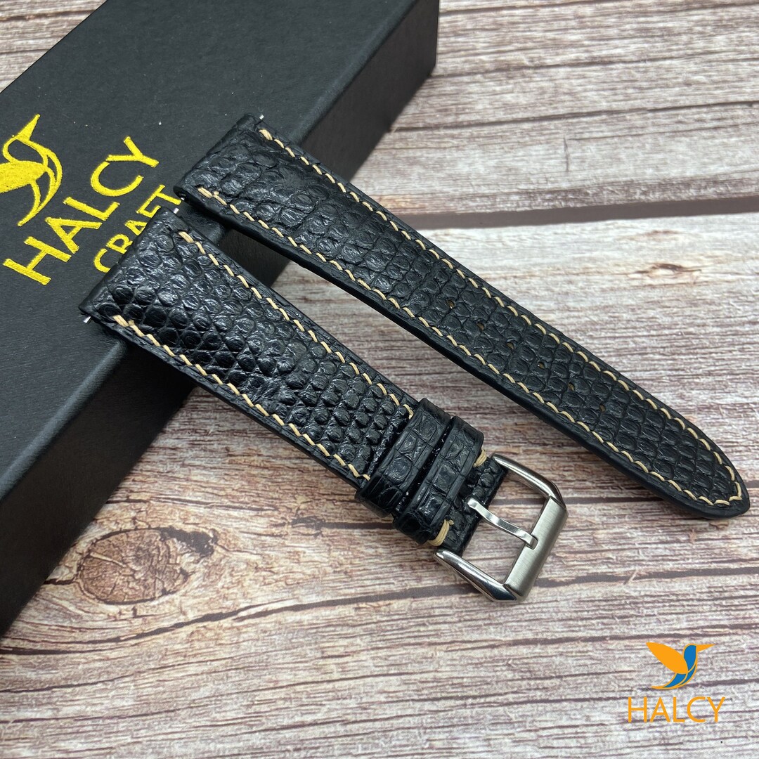 Java Lizard Skin Watch Strap, Choice of Width, Choice Color Buckle With ...