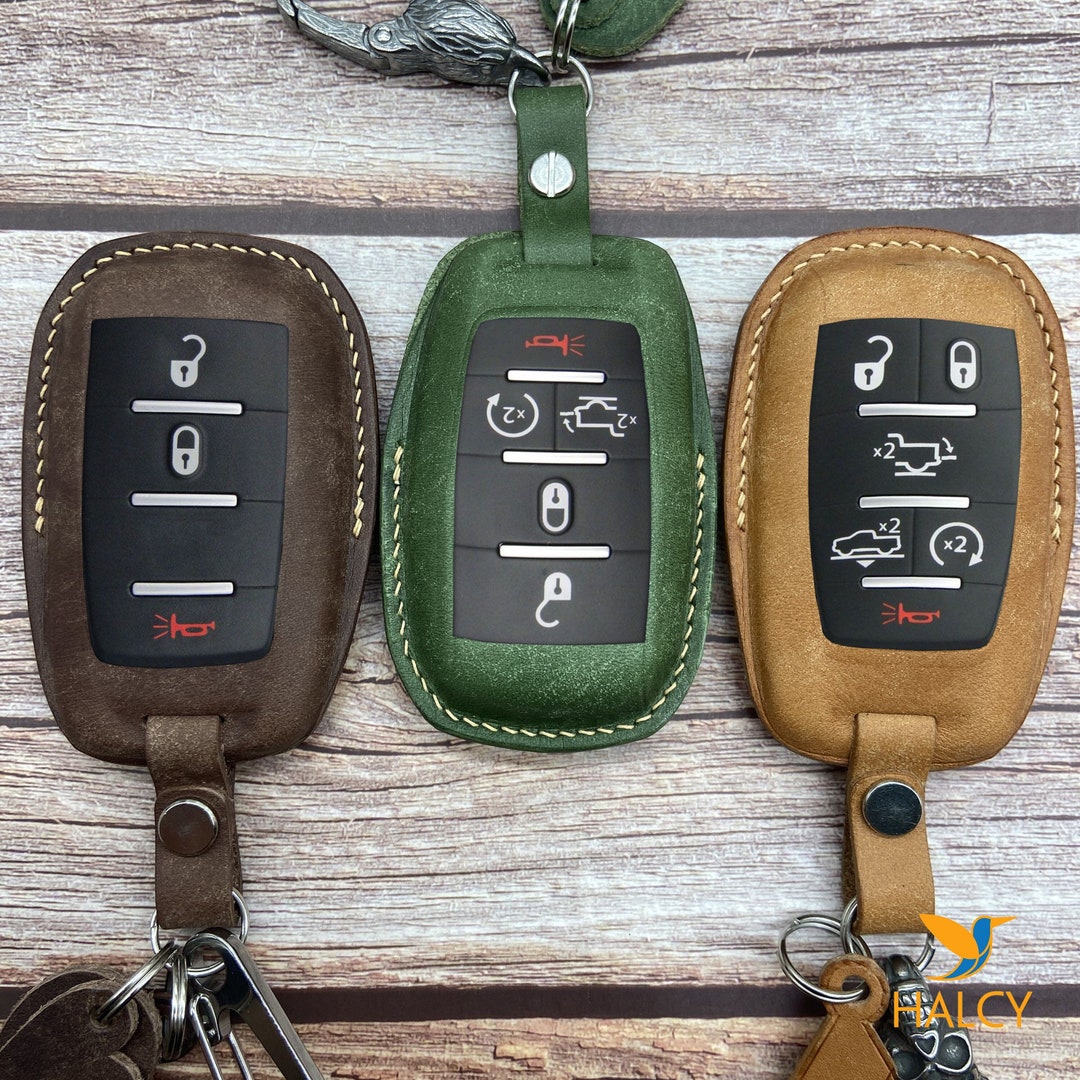 Leather Key Fob Cover for TRX Limited, Longhorn, 1500, 2500, 3500, 4500 ...