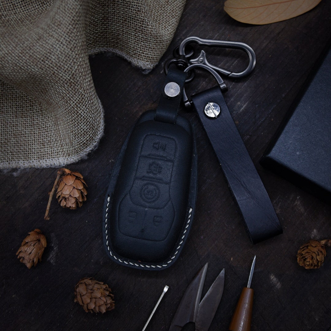 Key Fob Cover Holder 5 Buttons for Mustangs ( 2015-2017), Smart Remote ...