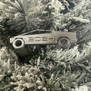 Tesla Cybertruck Ornament / Keychain / Logo | 3D Printed Model Custom ...