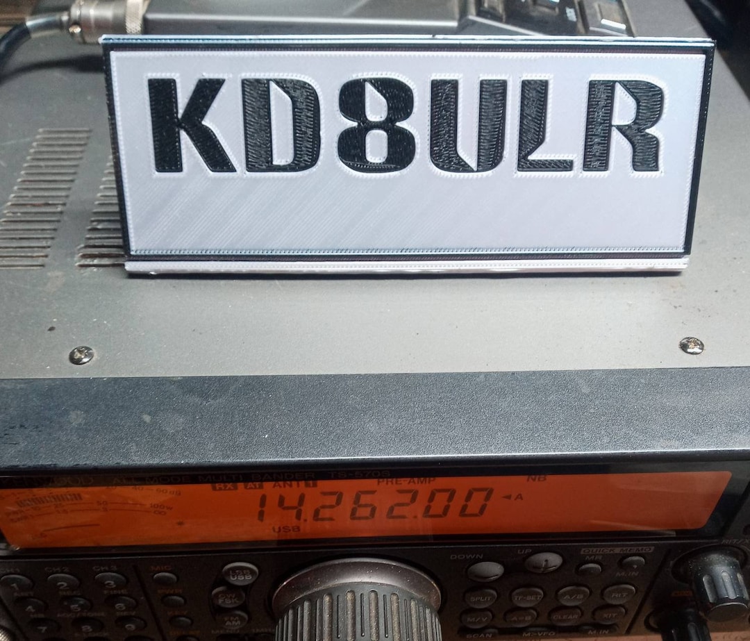 Ham Radio Call Sign Desk Name Plate - Etsy