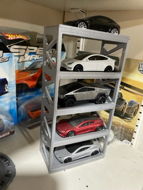 Toy Car Display Shelf 5x Cars | Display Hotwheels / Matchbox Cars ...