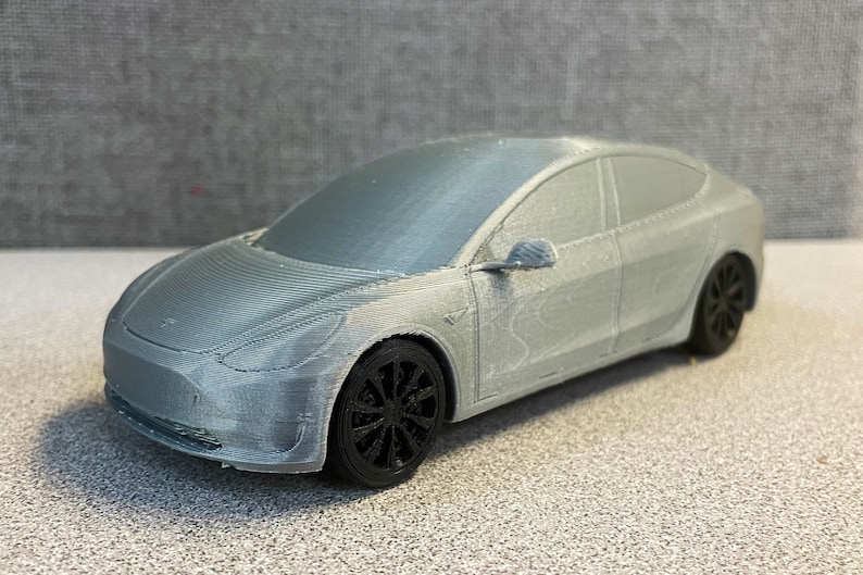 Tesla Model 3 3D Printed Model Custom Toy for Kid Boy / Girl Gift for ...
