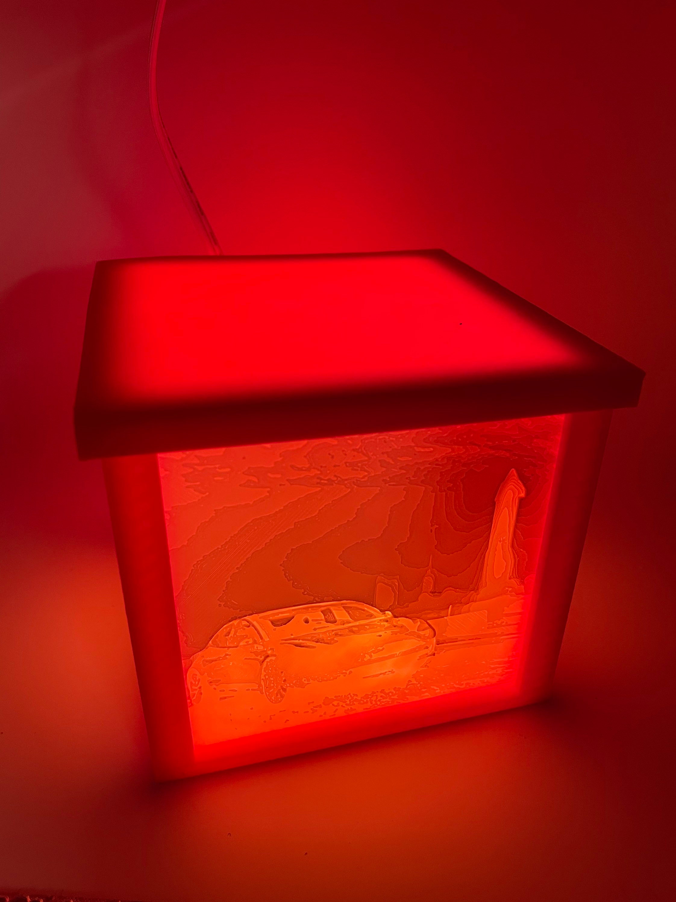 Custom Lithophane Made to Order With Your Pictures Tesla Pictures Light ...