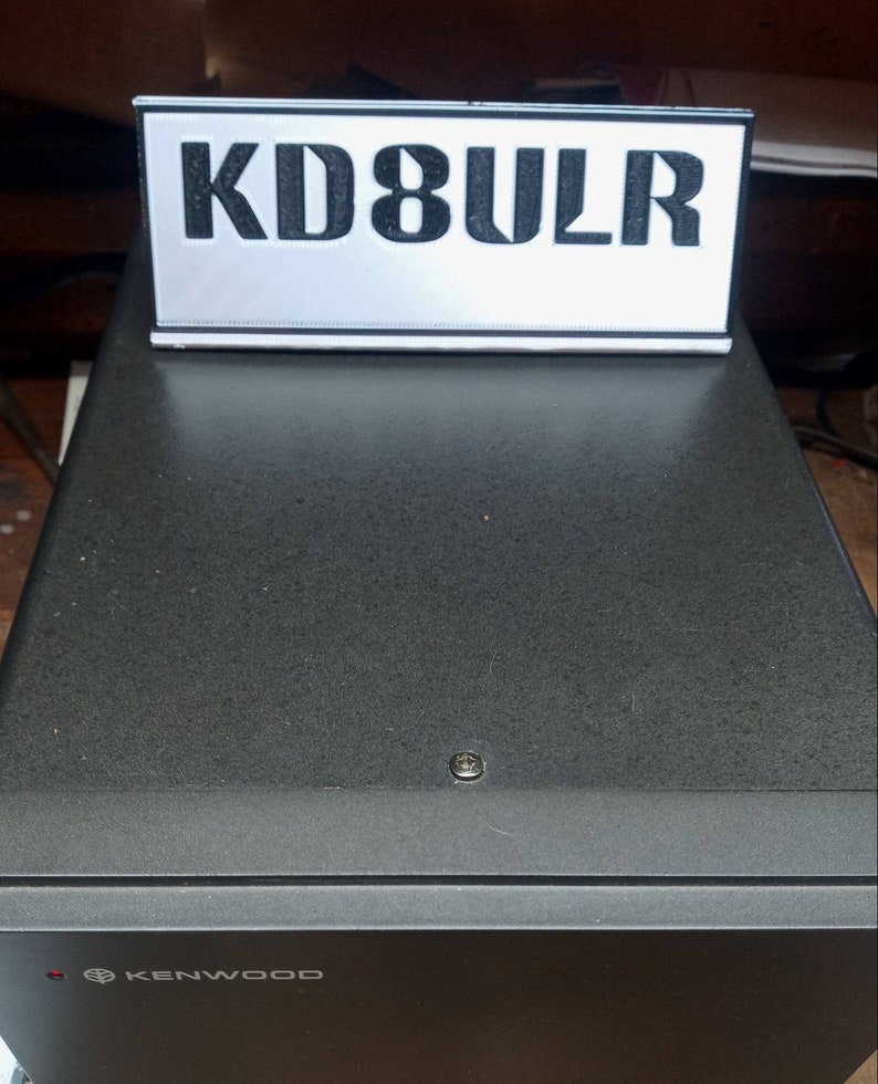 Ham Radio Call Sign Desk Name Plate - Etsy