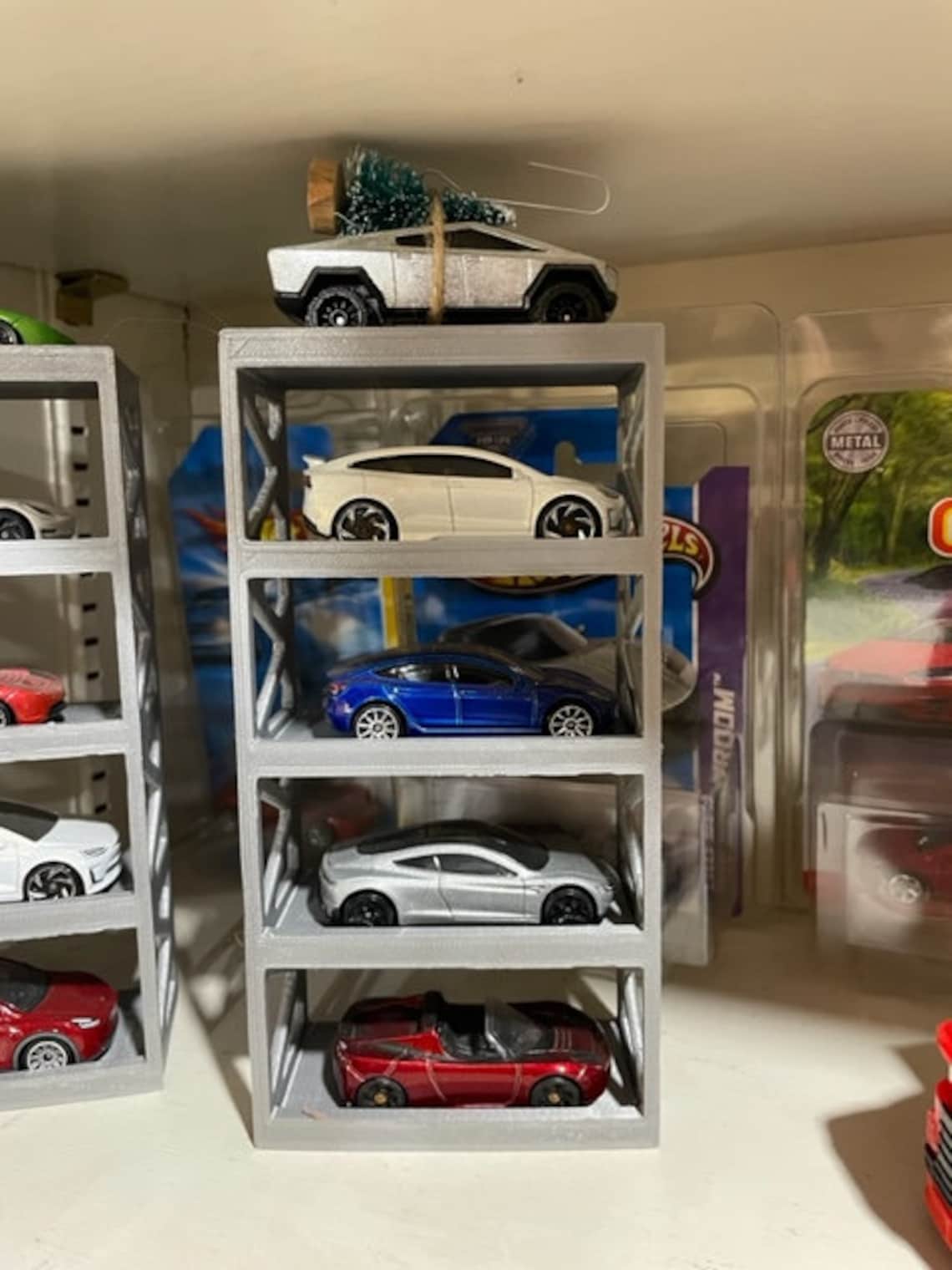 Toy Car Display Shelf 5x Cars Display Hotwheels / Matchbox Cars Gift ...