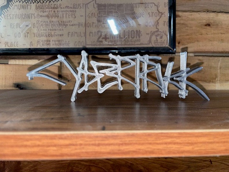 Tesla Cybertruck Desk Ornament / Logo | 3D Printed Model Custom | Toy ...