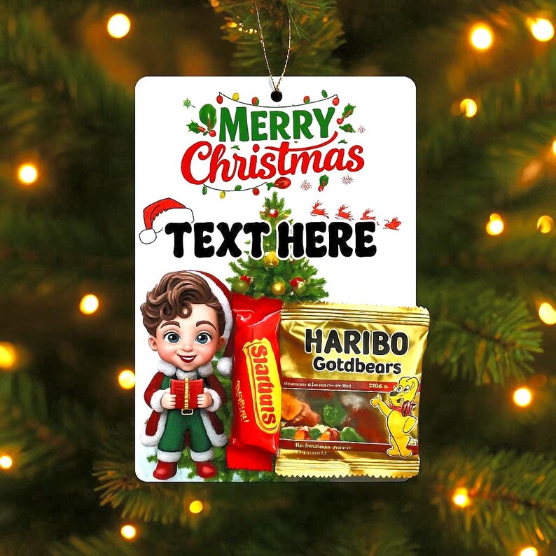 Personalized Christmas Candy Grams | Classroom Holiday Favors - Etsy