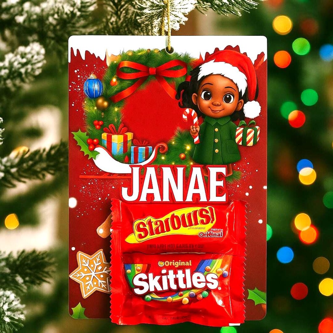 Personalized Christmas Candy Grams | Classroom Holiday Favors - Etsy