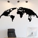 Metal World Map, Metal Wall Sign, Metal World Map Wall Art, Office Wall ...