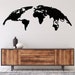 Metal World Map, Metal Wall Sign, Metal World Map Wall Art, Office Wall ...