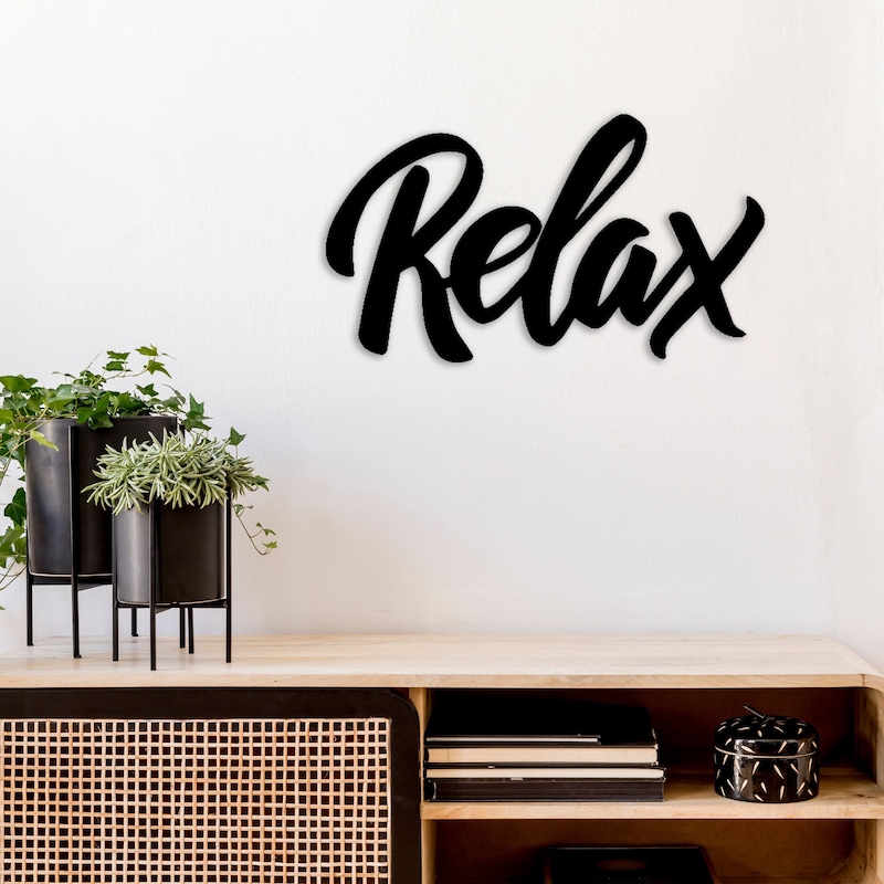Relax Sign - Etsy