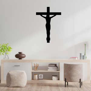 Crucifix Cross 36x24 Black, ACM - Etsy