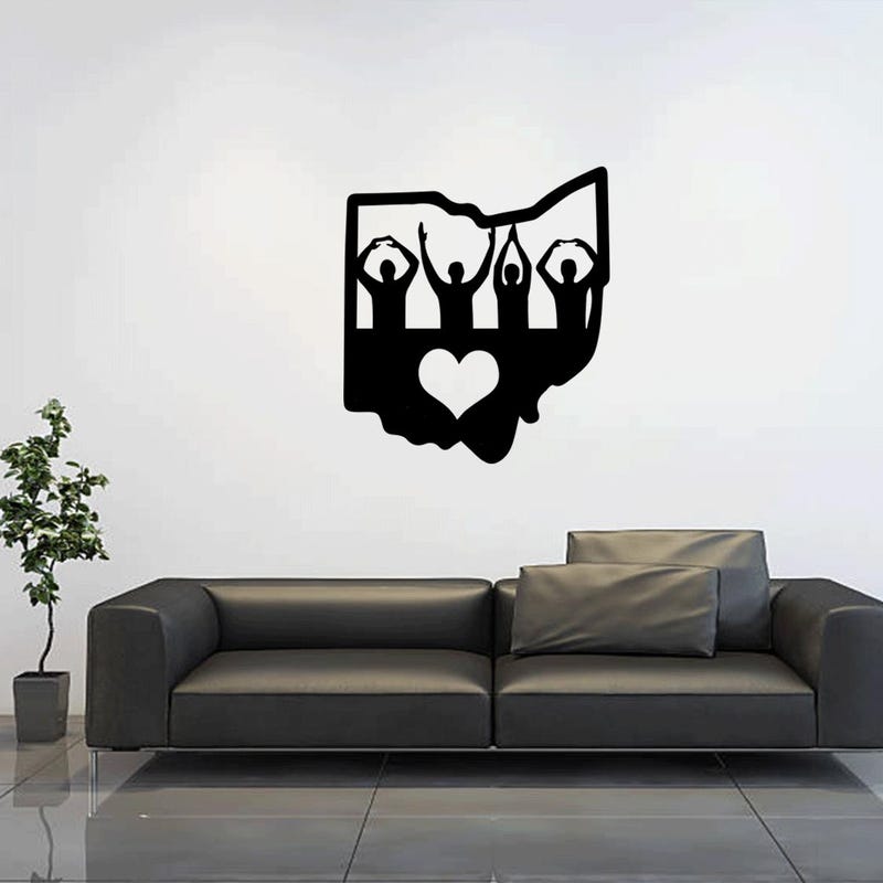 Ohio State Metal Sign Svg - Etsy