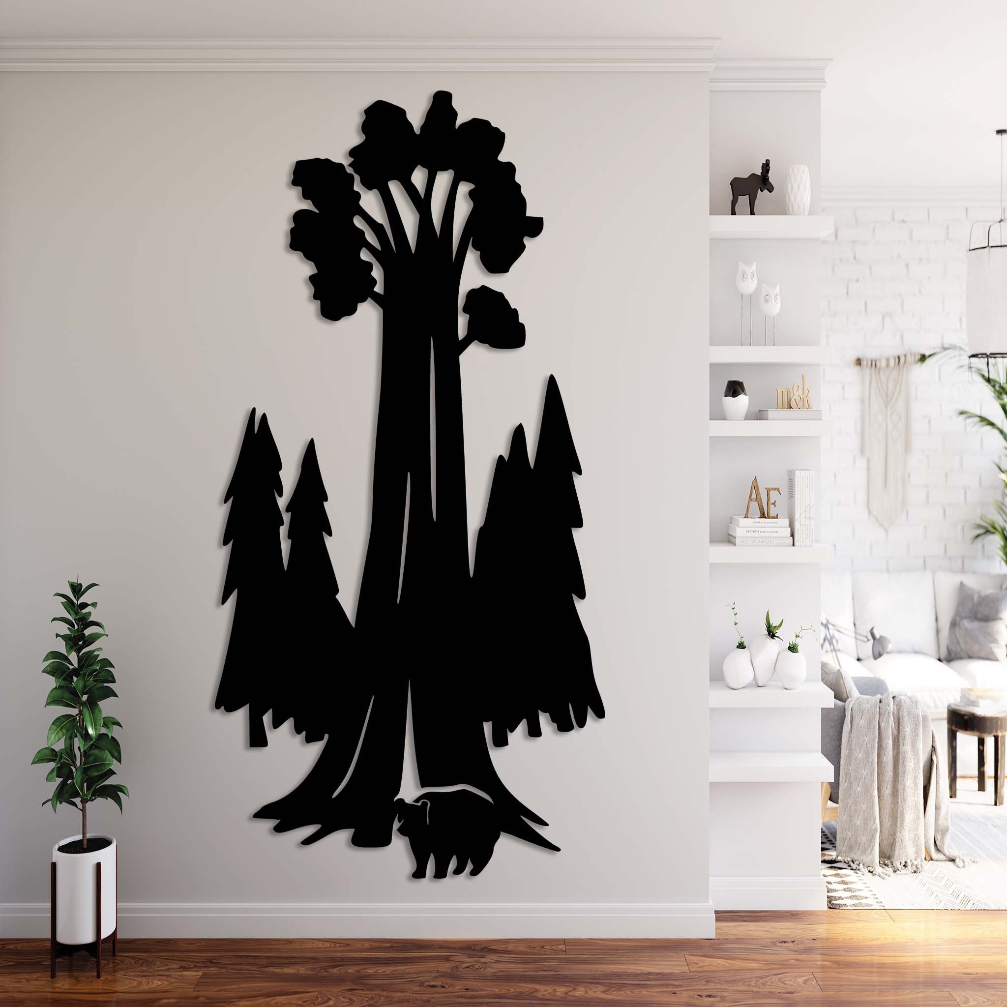 Sequoia Tree Metal Wall Art Sequoia Tree Decor Sequoia - Etsy