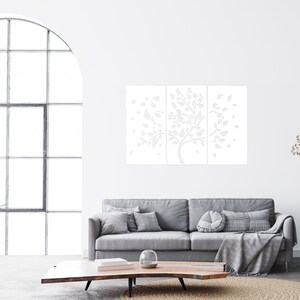 Tree Metal Wall Art 3 Piece Tree Decor Wall Hanging Tree Sign Home ...