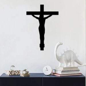 Crucifix Cross 36x24 Black, ACM - Etsy