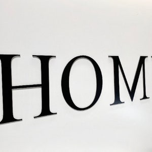 HOME Letters With Wreath || Large Metal Letters for Wall Décor Painted ...