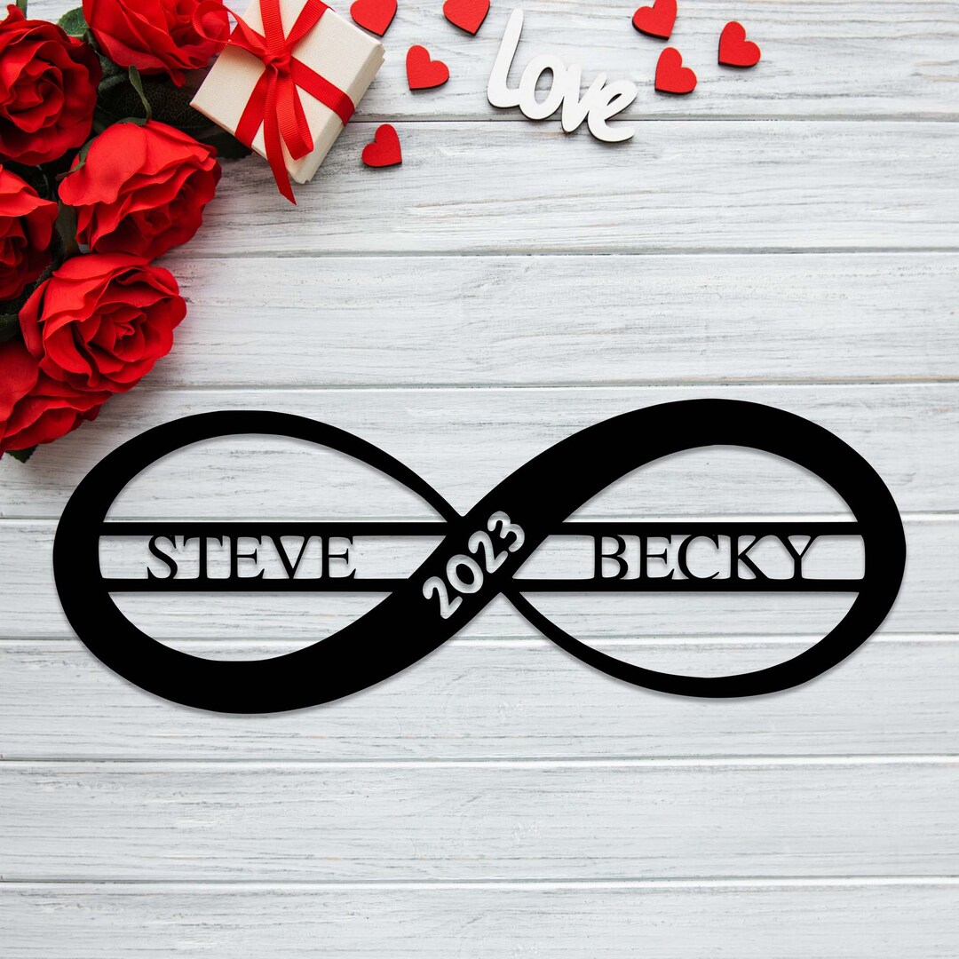Personalized Infinity Love Sign | Couple Infinity Sign | Anniversary ...