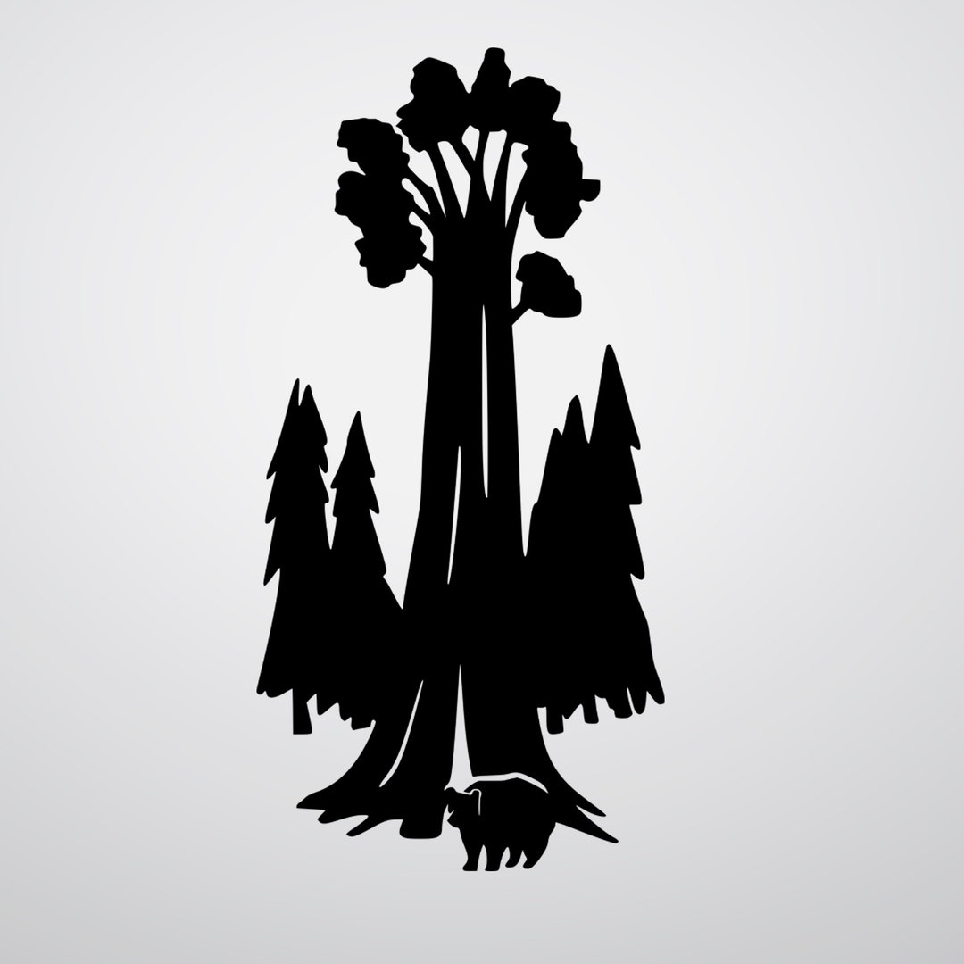 Sequoia Tree - Metal Wall Art || Sequoia Tree Decor || Sequoia Tree ...