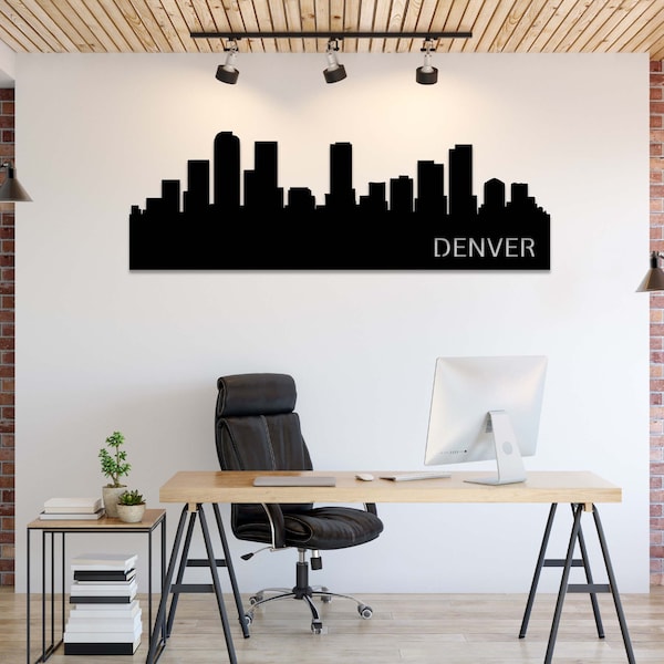 Denver Skyline - Etsy
