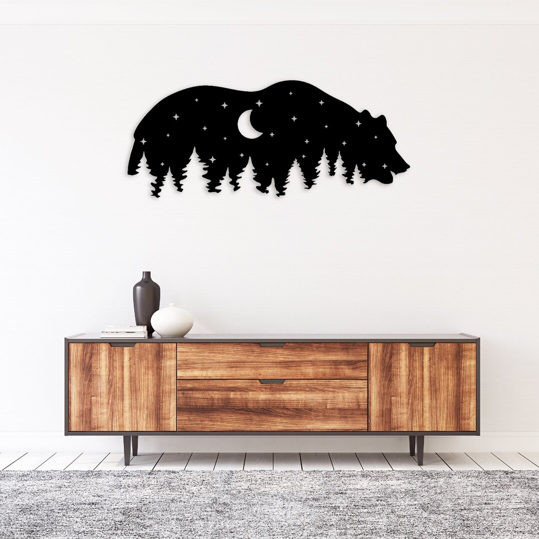Moon Bear - Metal Wall Art || Moon Bear - Wall Art || Moon Bear - Metal ...