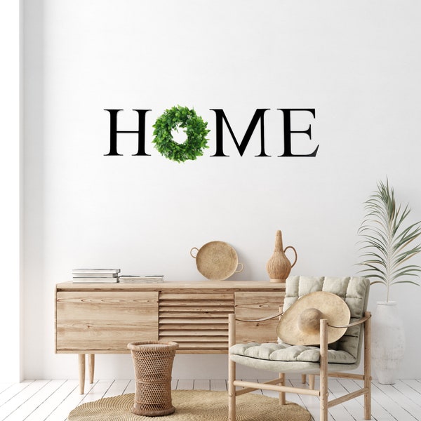 Home Letters With Wreath - Etsy