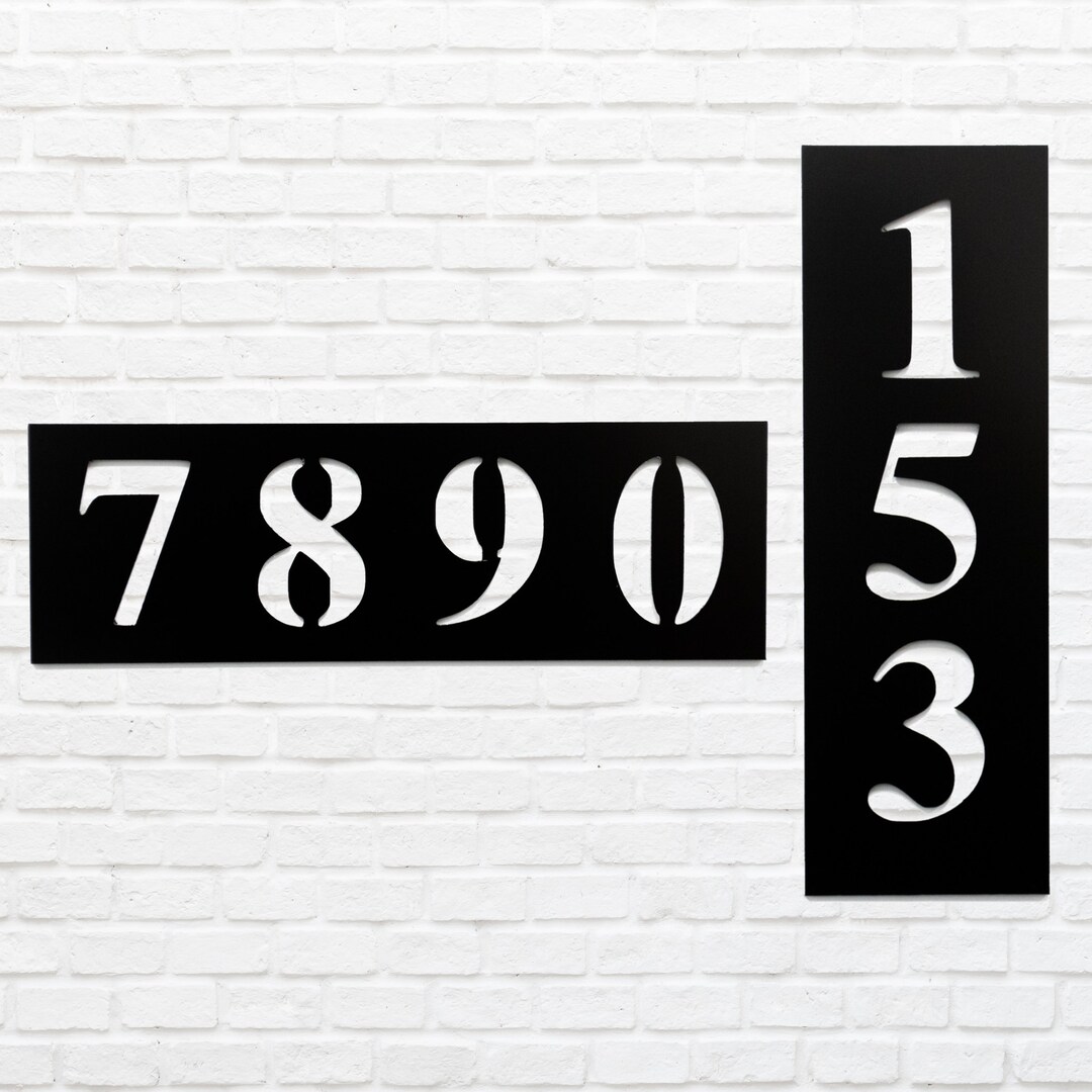 Metal Address Plaque / Metal Address Sign / Address Sign / Custom Metal ...