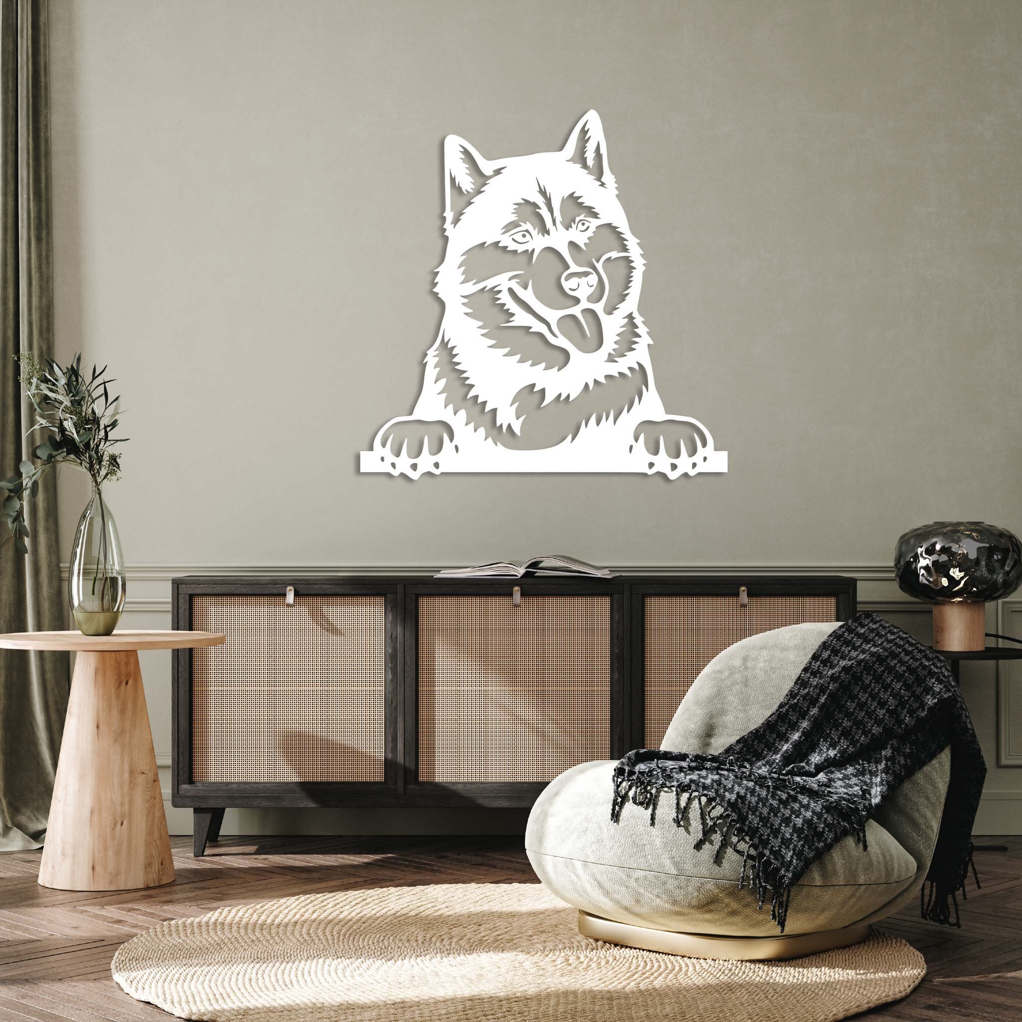Siberian Husky Metal Wall Art: Indoor/outdoor Dog Sign - Etsy
