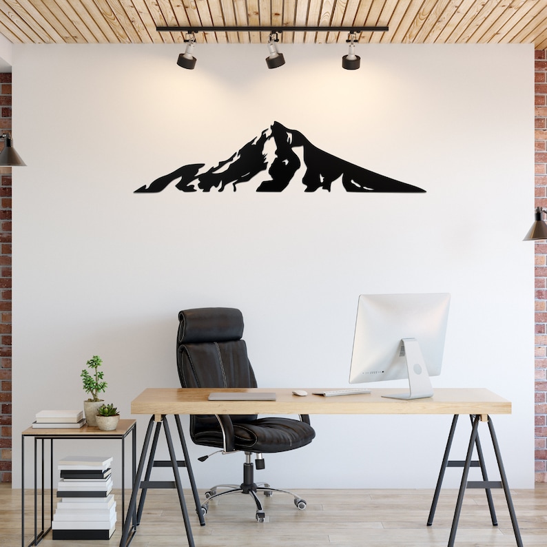 Mount Hood Metal Wall Art: Oregon Mountain Decor - Etsy