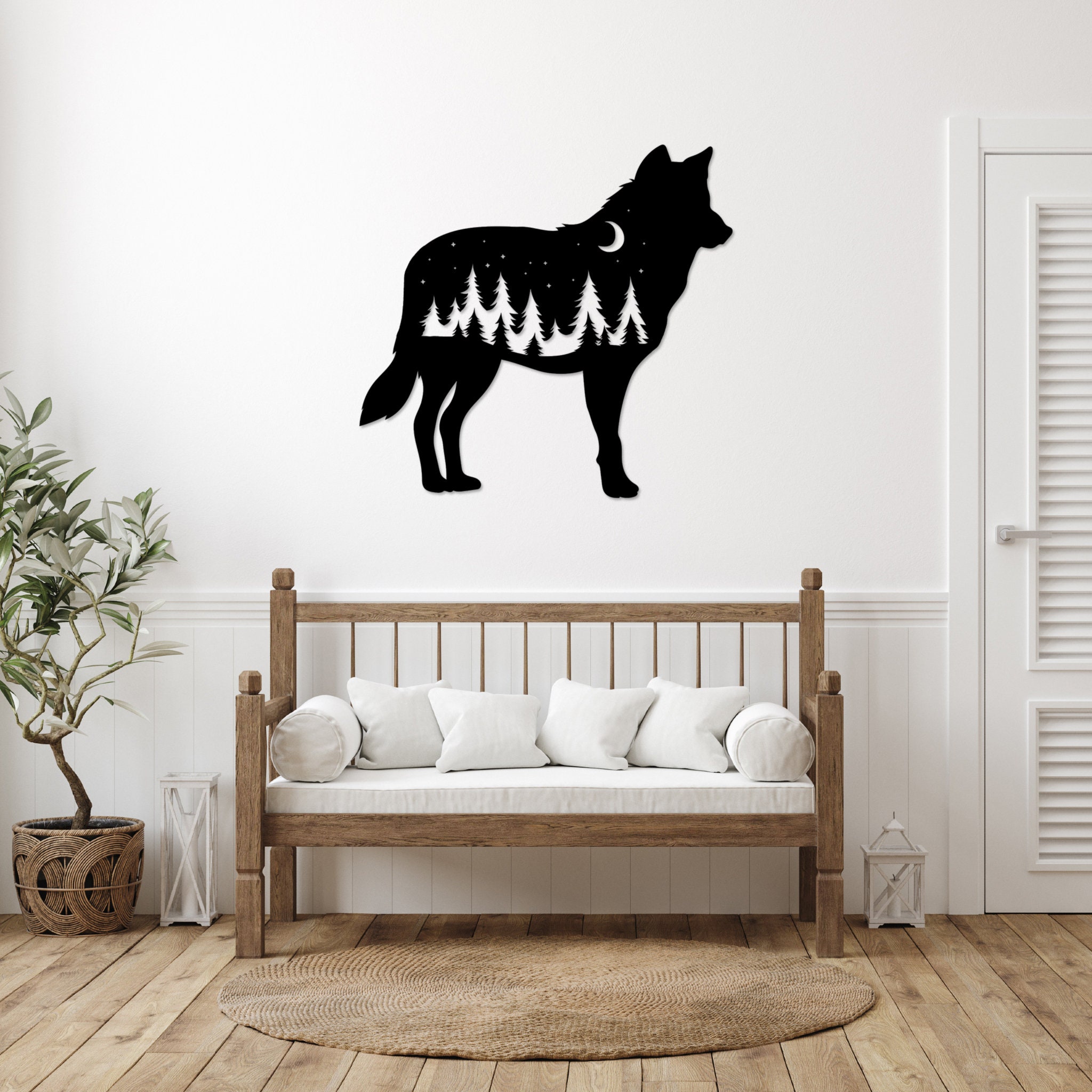 Wolf Metal Wall Art – Housewarming Gift, Home Decor - Etsy