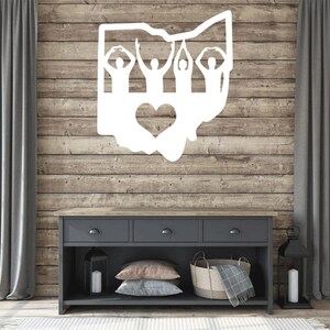 Ohio Love - Metal Wall Art || Metal Wall Decoration || Metal Signs ...