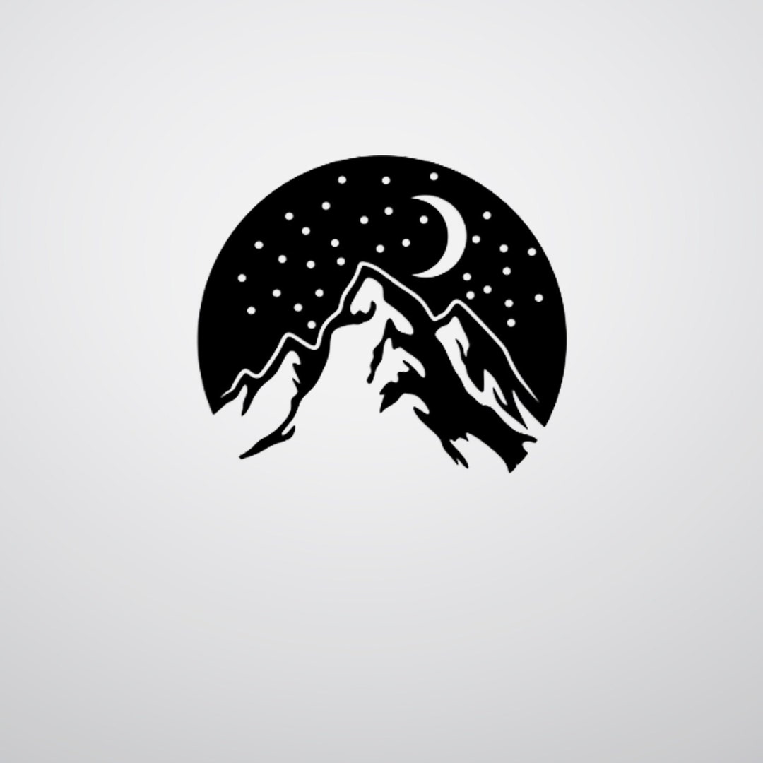 Mountain Night - Metal Wall Art | Metal Mountain Wall Art | Mountain ...