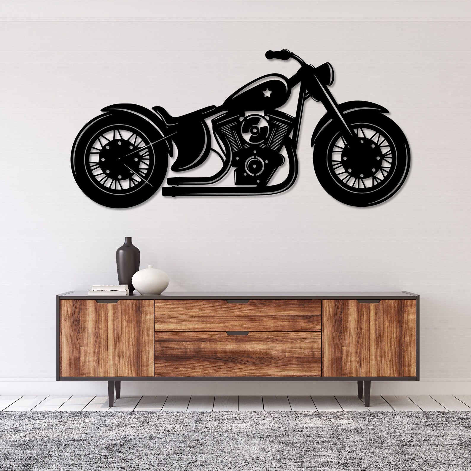 Motorcycle Metal Wall Art / Housewarming Gift / Home Decor / - Etsy