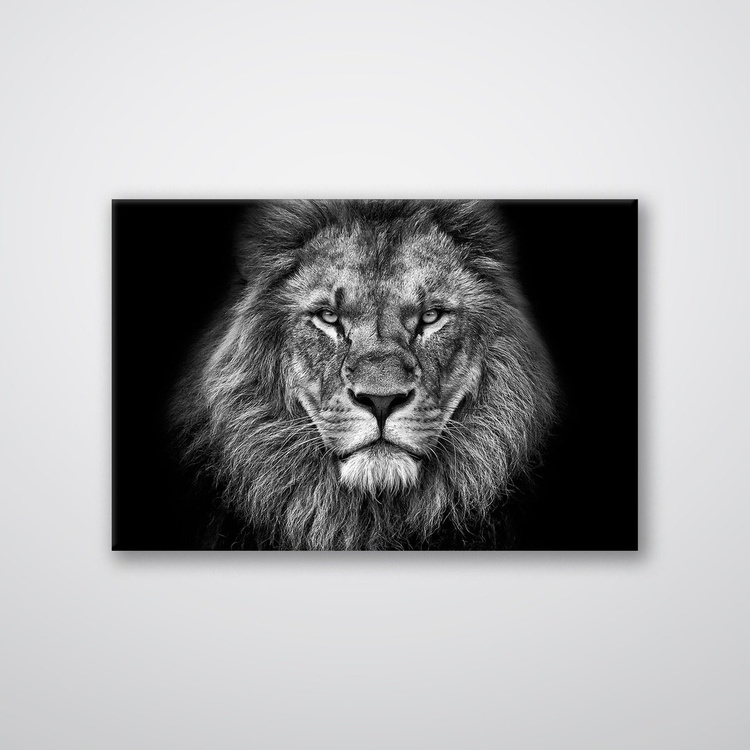 Lion Head - Print || Lion Head Wall Art || Lion Head Original Artwork ...