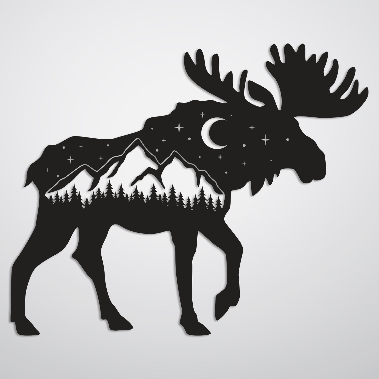 Moose - Metal Wall Art / Housewarming Gift / Home Decor / Metal Wall ...