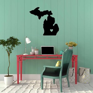 Michigan Love State - Metal Wall Art / Housewarming Gift / Home Decor ...