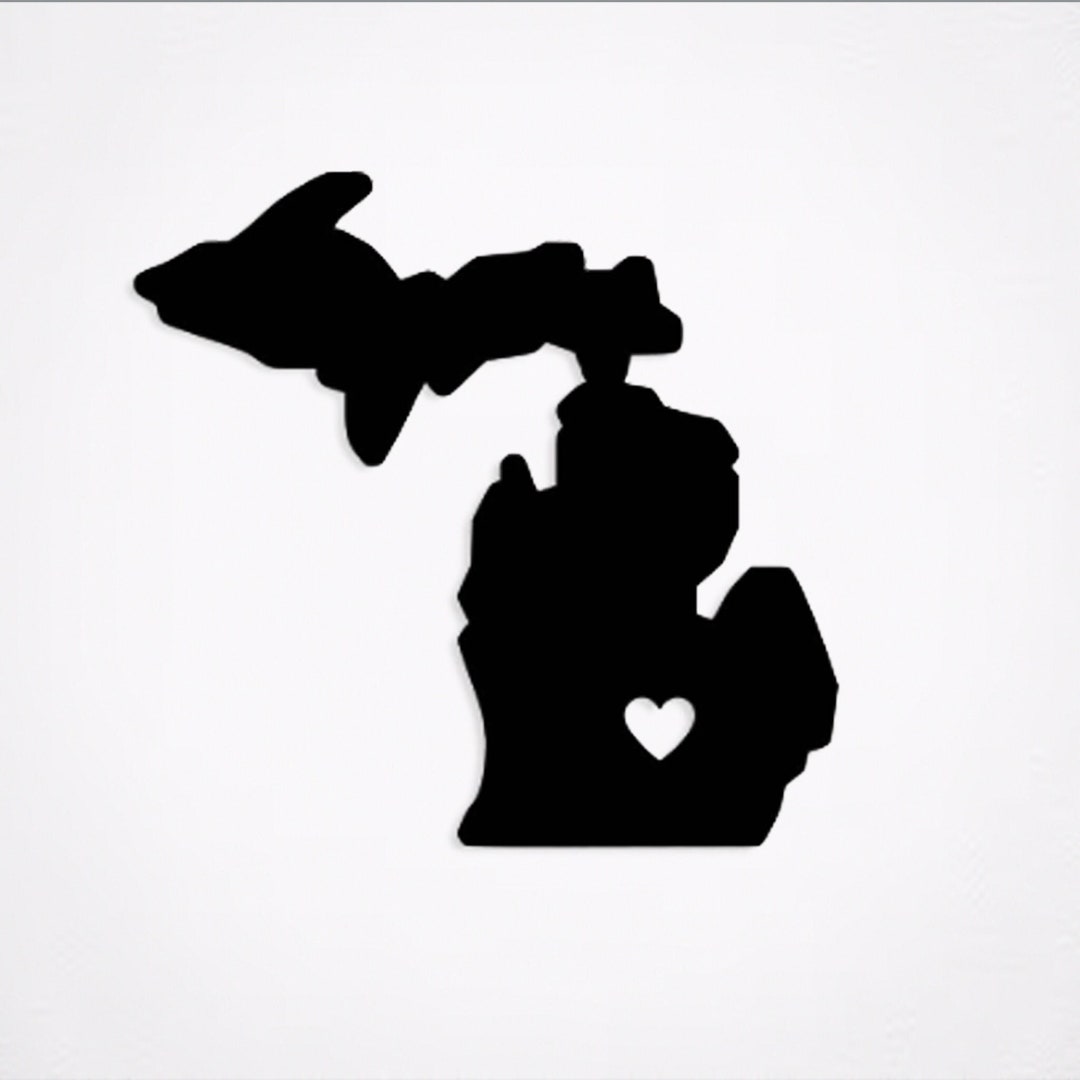 Michigan Love State - Metal Wall Art / Housewarming Gift / Home Decor ...