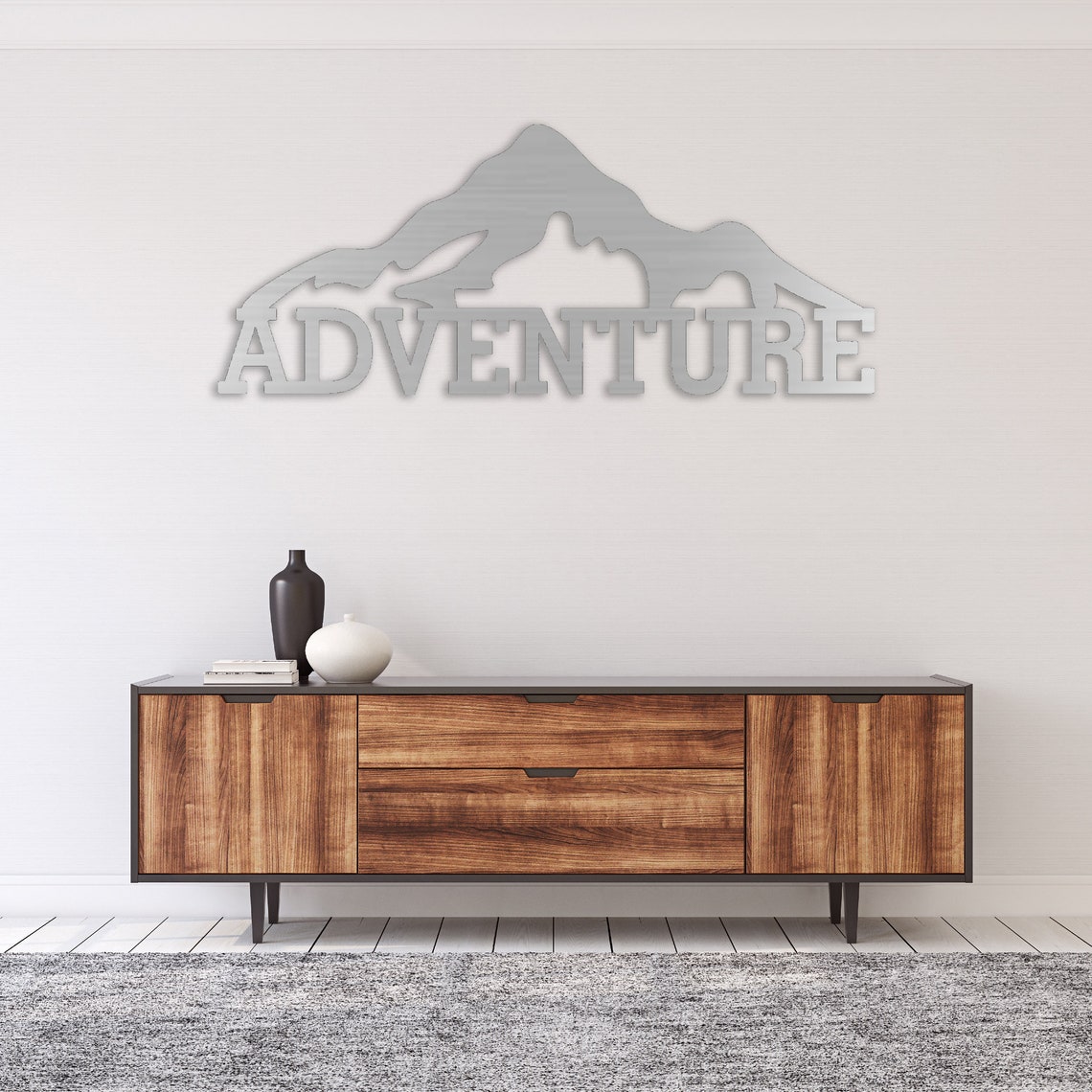 Adventure Mountains Metal Wall Art: Indoor Outdoor Decor - Etsy
