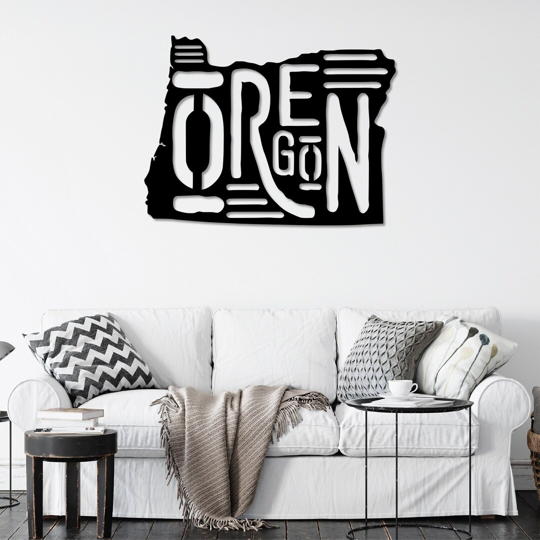 Oregon State Metal Wall Art / Housewarming Gift / Home Decor - Etsy
