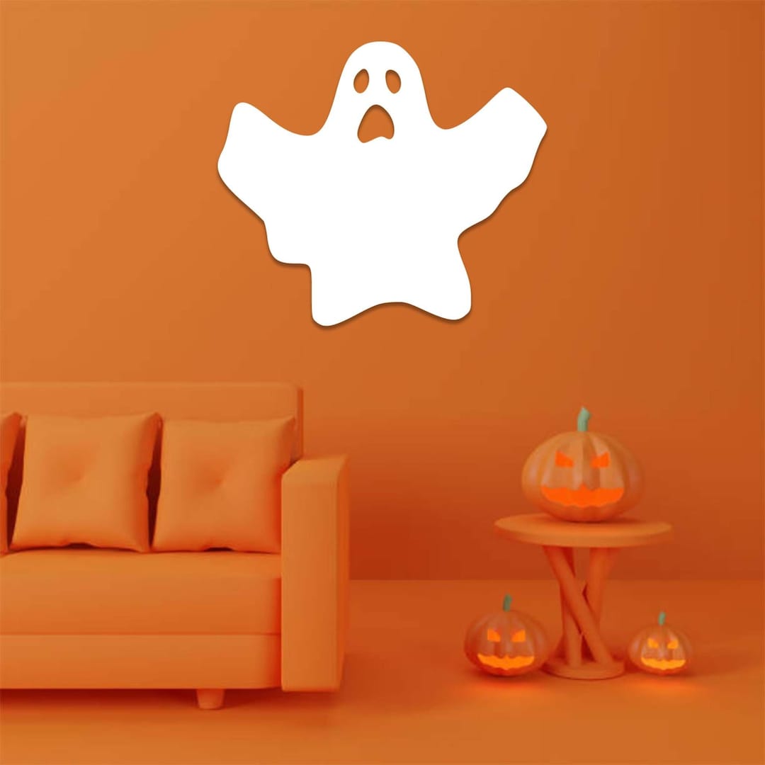 Spooky Ghost - Metal Wall Art || Ghost Halloween Metal Art || Spooky ...