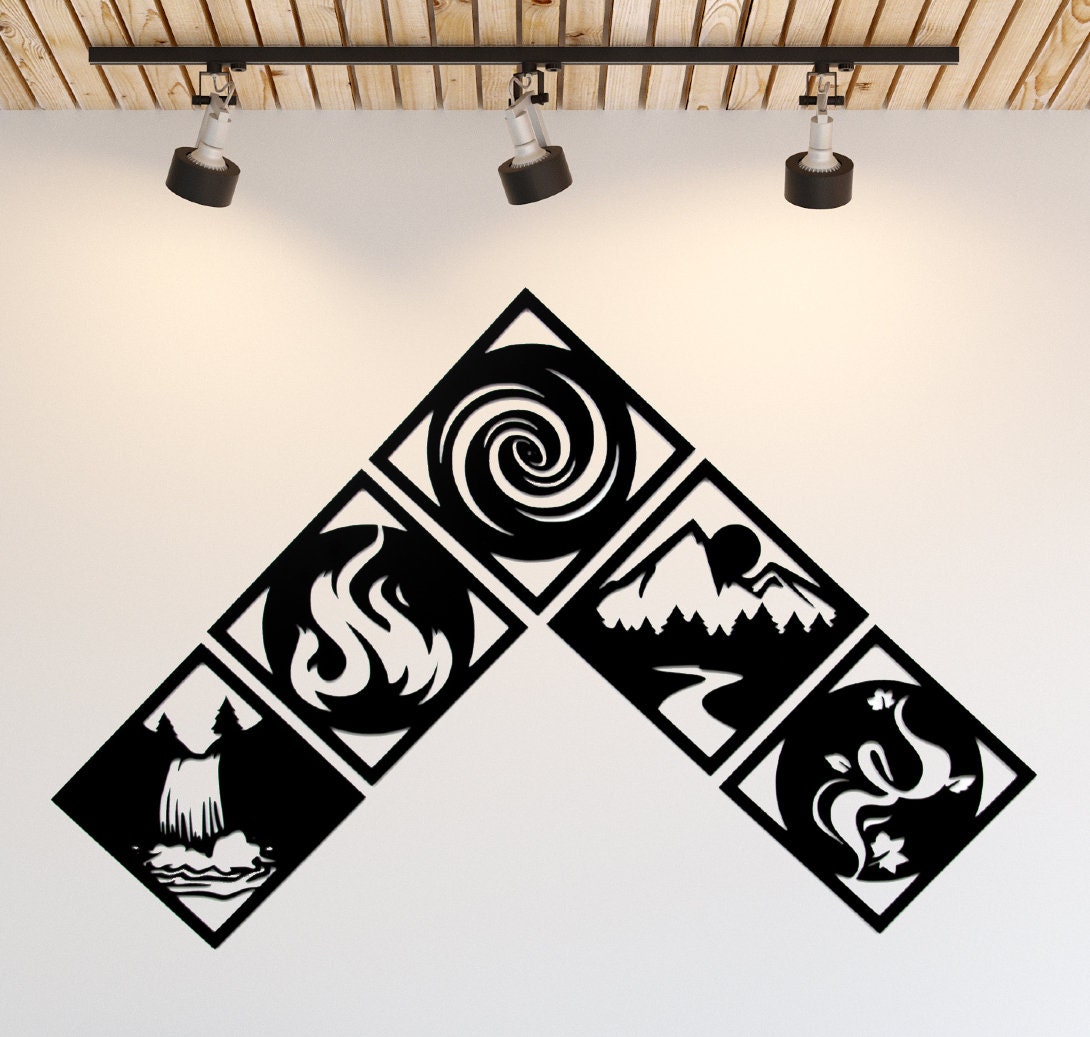 Five Elements Metal Wall Art / Housewarming Gift / Home - Etsy