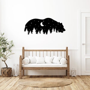 Moon Bear - Metal Wall Art || Moon Bear - Wall Art || Moon Bear - Metal ...