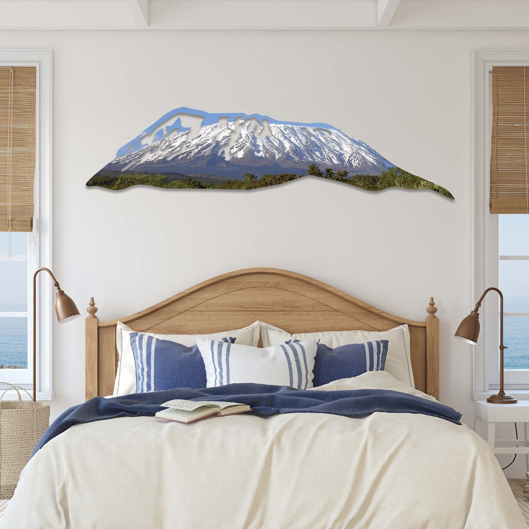 Mount Kilimanjaro - Metal Wall Art || Mount Kilimanjaro Wall Art ...