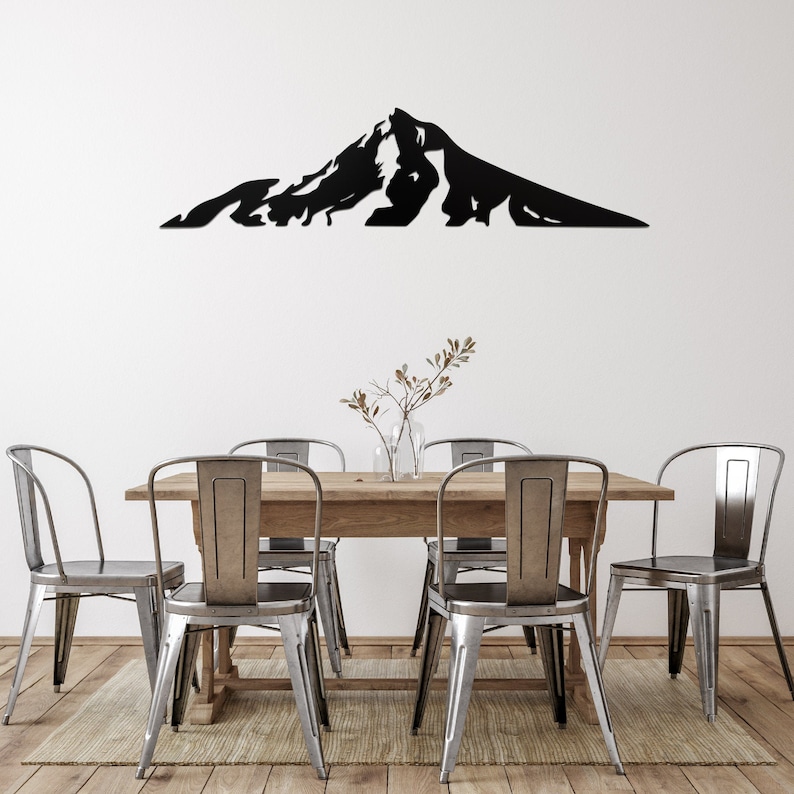 Mount Hood Metal Wall Art: Oregon Mountain Decor - Etsy