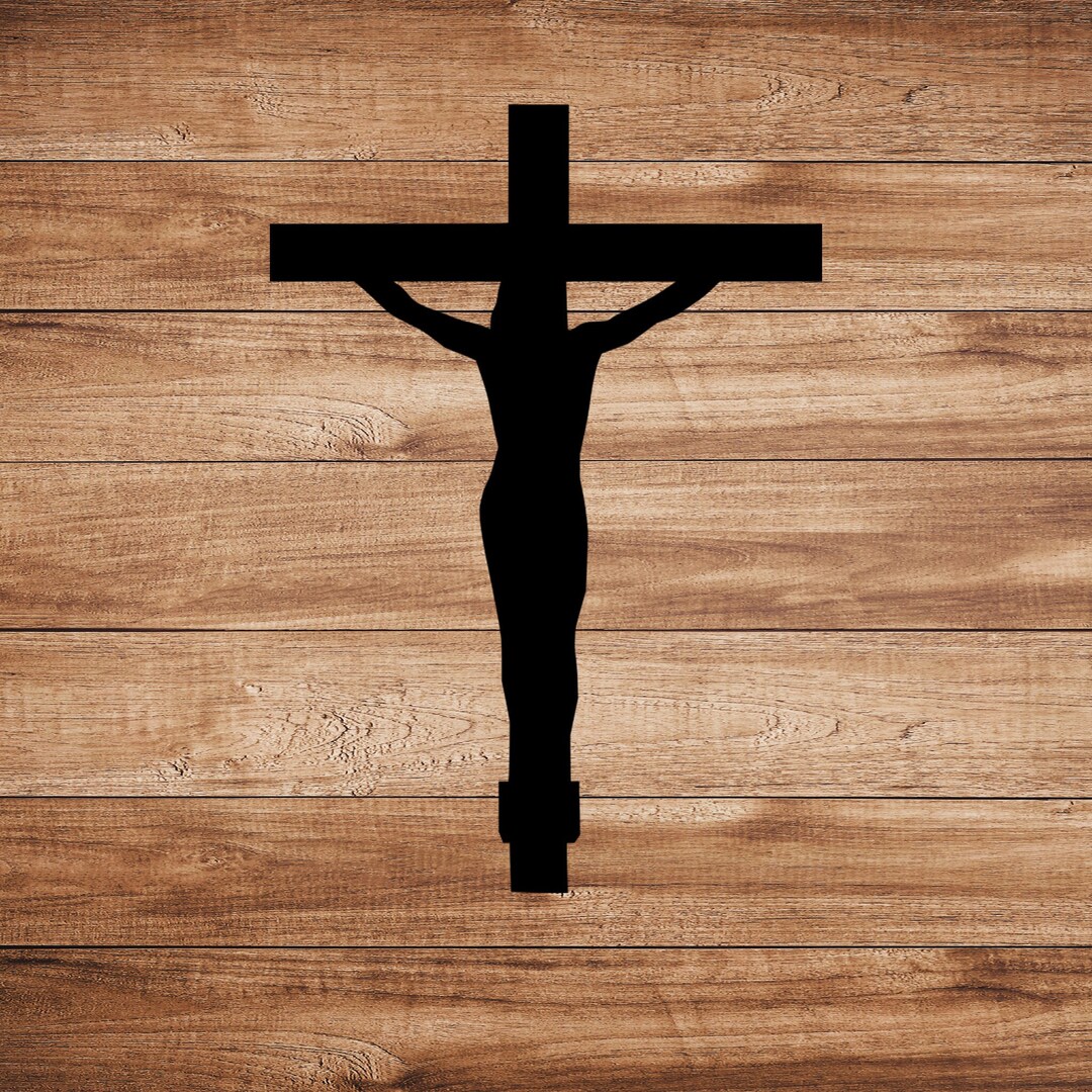 Crucifix Cross 36x24 Black, ACM - Etsy