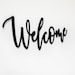 Welcome Sign Outdoor Metal Wall Art / Housewarming Gift / - Etsy